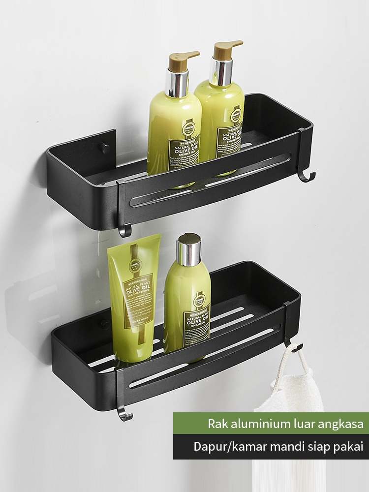 Jual Tingkat Rak Sudut Dapur Kamar Mandi Toilet WC Paket lengkap skrup ...