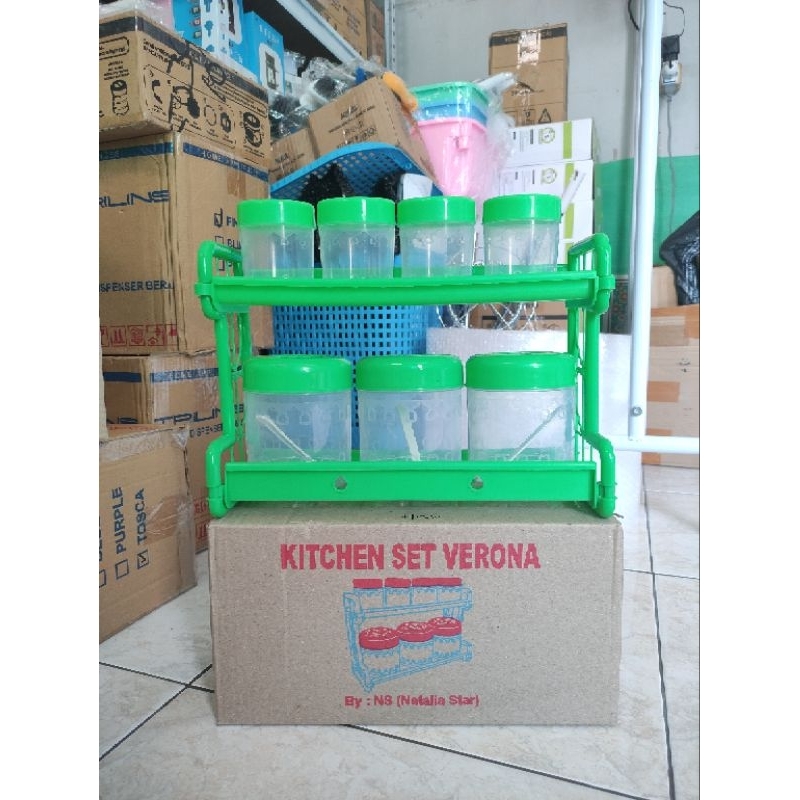 Jual Kitchen set verona / tempat bumbu dapur | Shopee Indonesia