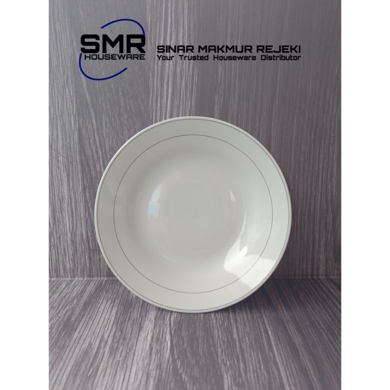 Jual PIRING MAKAN PRASMANAN | PIRING MAKAN KERAMIK | PIRING NASI 23 CM ...