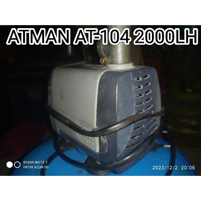 Jual Pompa Aquarium Atman AT-104 2000LH ( SECOND ) | Shopee Indonesia