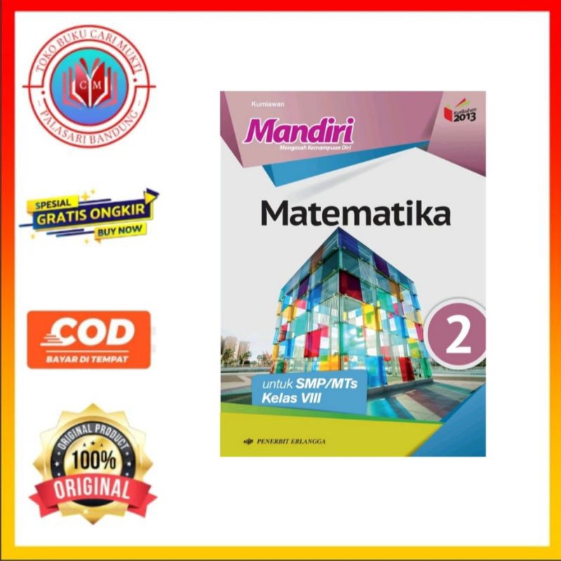 Jual Erlangga Buku Mandiri Matematika Untuk SMP/MTS Kelas 8 Kurikulum 2013 | Shopee Indonesia