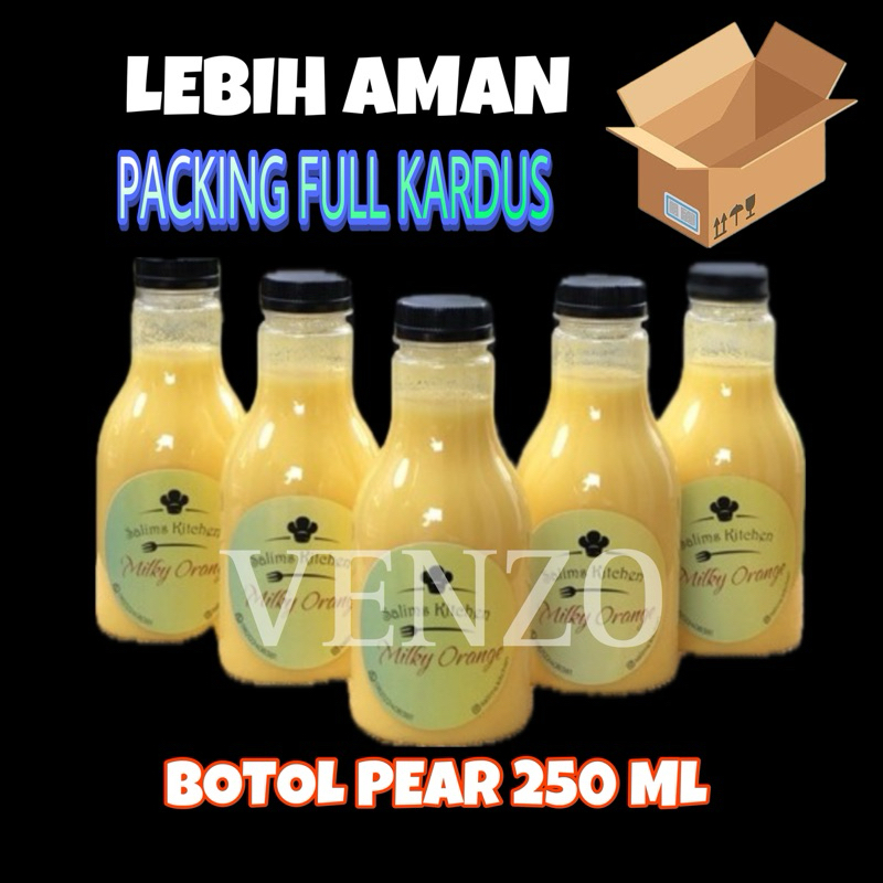 Jual (ISI 100 PCS) Botol Plastik Pear / Pir 250ml FREE PACKING KARDUS ...