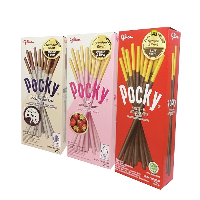 Jual TERMURAH POCKY MINI 1 BOX X 22GR HALF, GLICO PEJOY COKLAT 1 PACK ...