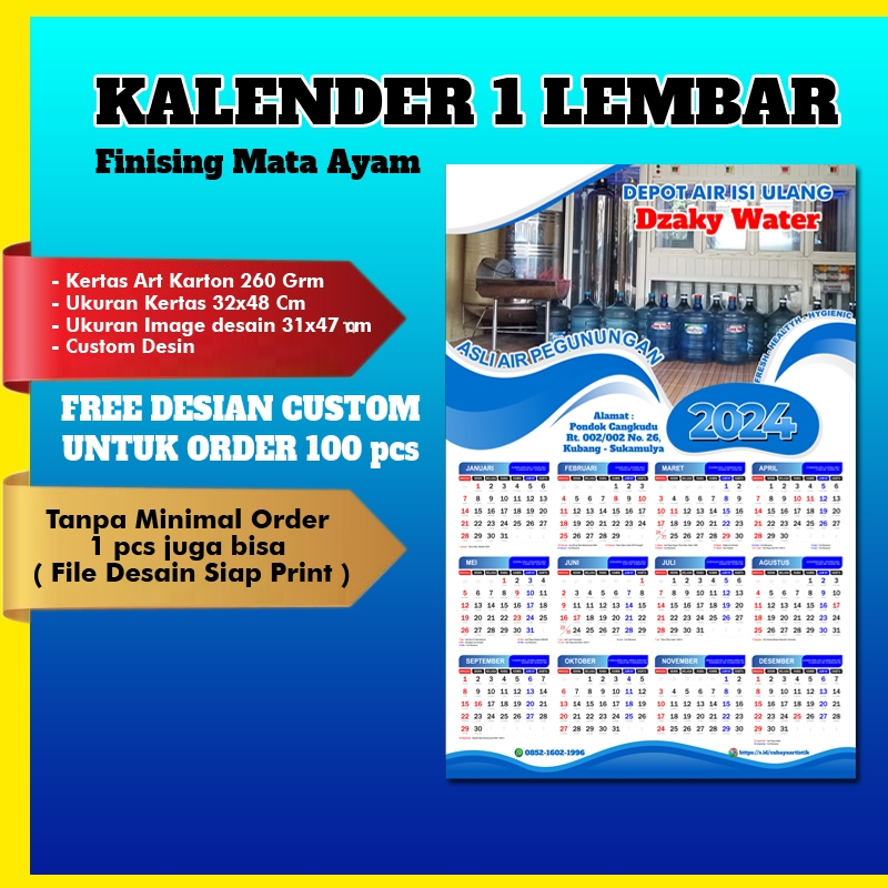 Jual KALENDER - kalender poster - kalender dinding - kalender 2024 ...