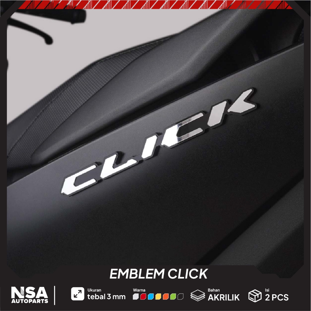 Jual EMBLEM VARIO CLICK EMBLEM CLICK SEPASANG 3D HONDA CLICK LOGO VARIO ...