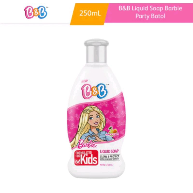 Jual B&B Kids Liquid Soap Barbie 250ml | Shopee Indonesia