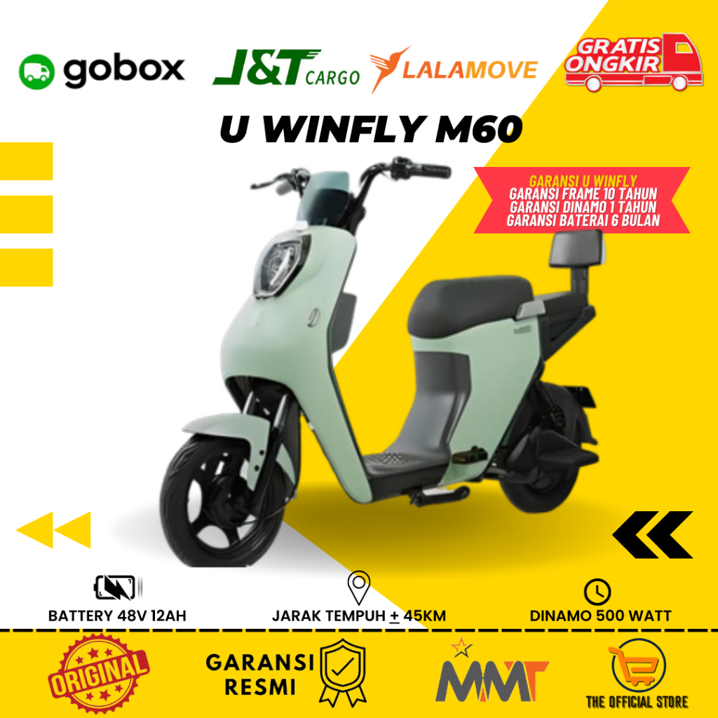Jual Sepeda Listrik Uwinfly M60 Garansi Resmi | Shopee Indonesia