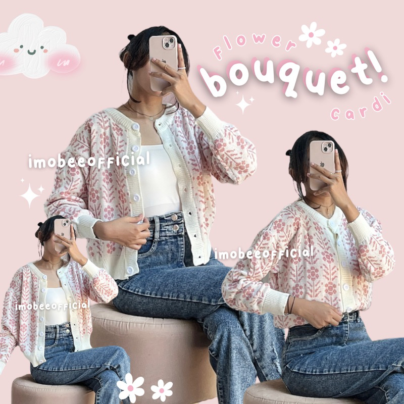 Jual FLOWER BOUQUET KOREAN CARDI // CARDIGAN KOREA TEBAL BUNGA | Shopee ...