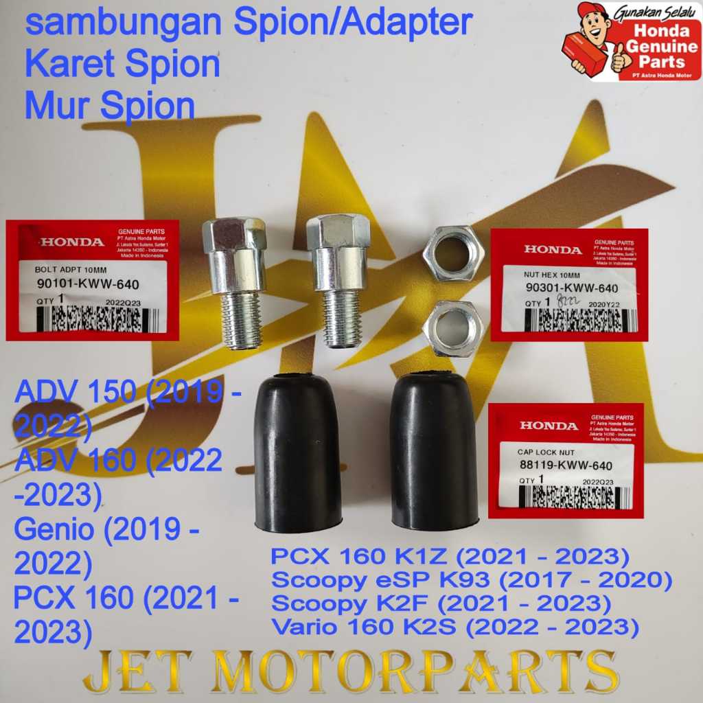 Jual Baut Sambungan Spion Mur Spion Karet Spion Scoopy FI Beat F1 Vario ...