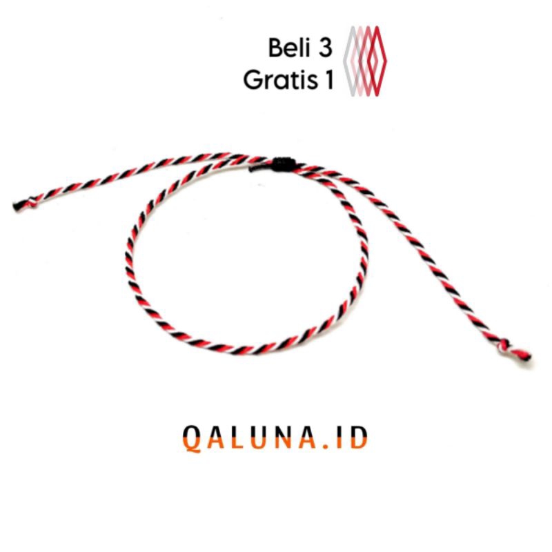 Jual Qaluna.id | 1mm • gelang tali tridatu simple original | model ...