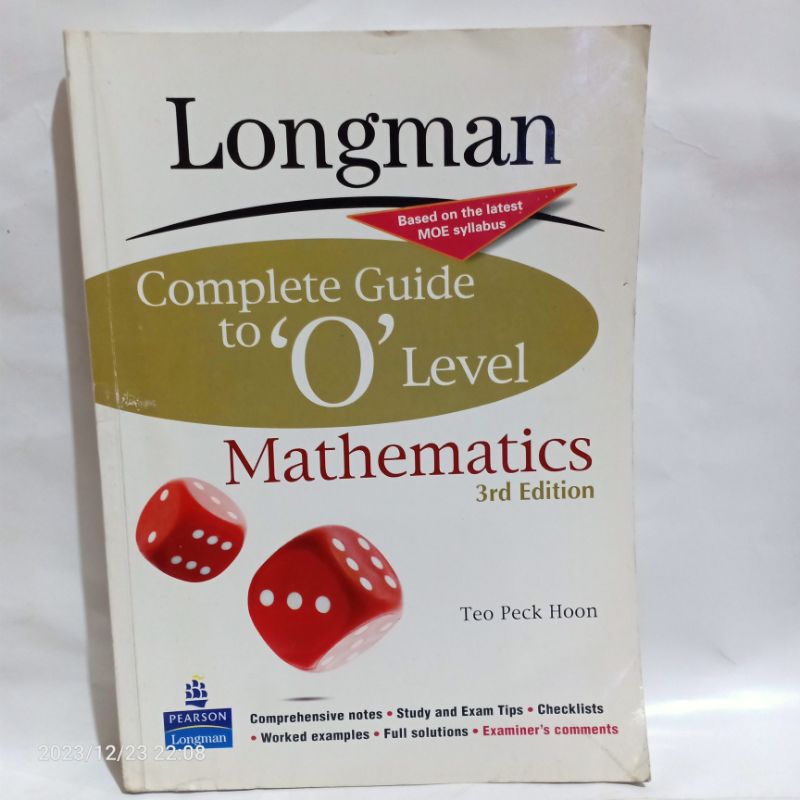 Jual ORIGINAL BUKU IMPORT LONGMAN COMPLETE GUIDE TO O LEVEL MATHEMATICS ...
