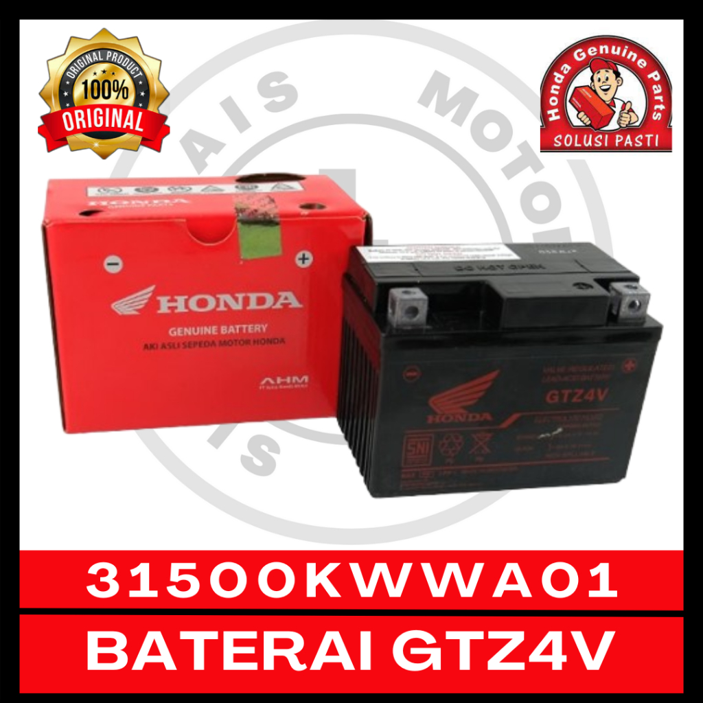 Jual Baterai GTZ4V KWW Blade, Revo, Matic Non ISS 31500KWWA01 Original ...