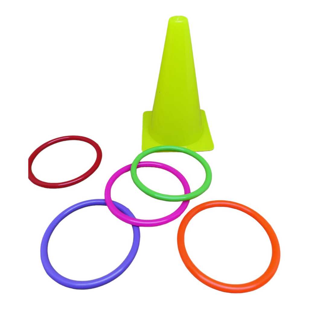 Jual MAINAN CONE RING THROWING MINI GAME MAINAN LEMPAR GELANG KERUCUT ...