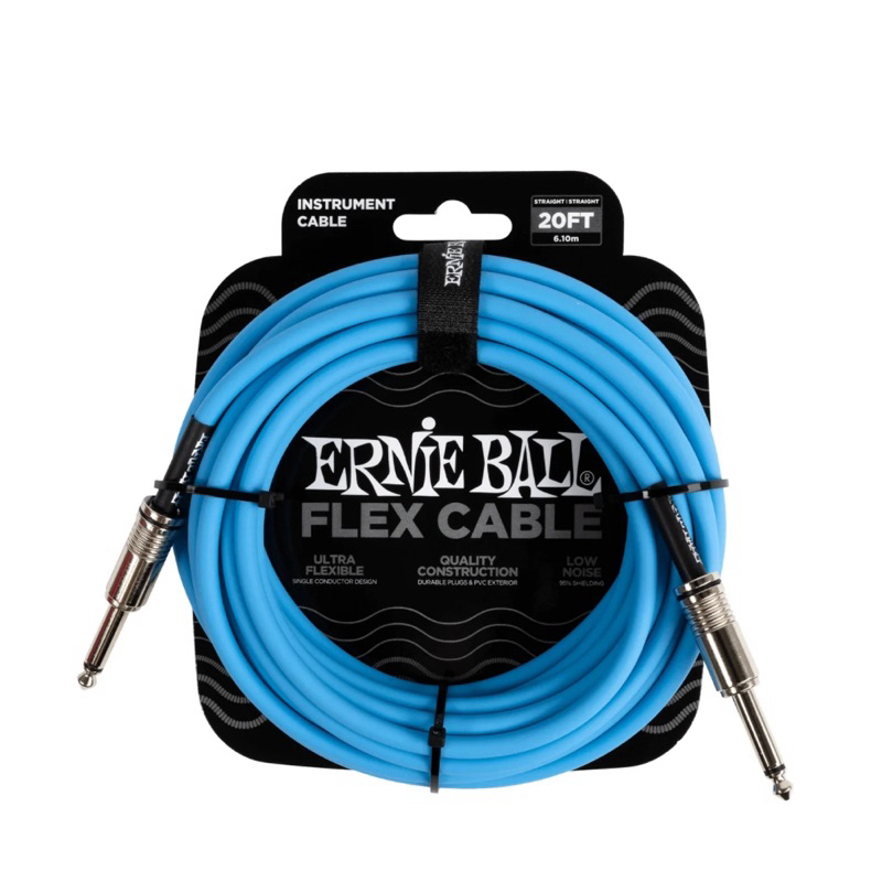 Jual KABEL JACK ERNIE BALL 20FT FLEX STRAIGHT BLUE | Shopee Indonesia