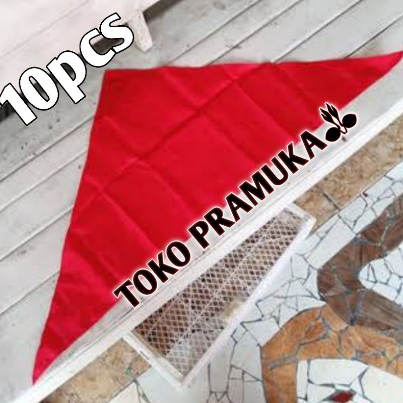 Jual (10pcs) Syal Paskibra Segitiga Merah Full - Upacara | Shopee Indonesia