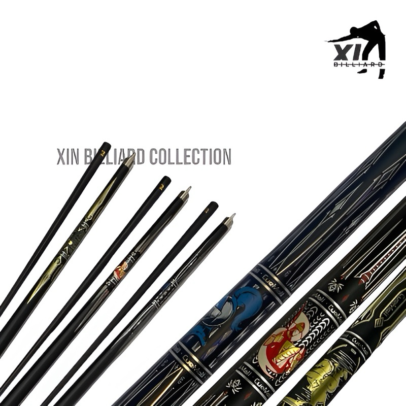 Jual Stick Billiard Knight Cue Mall Carbon Black Technology Pool Cue ...