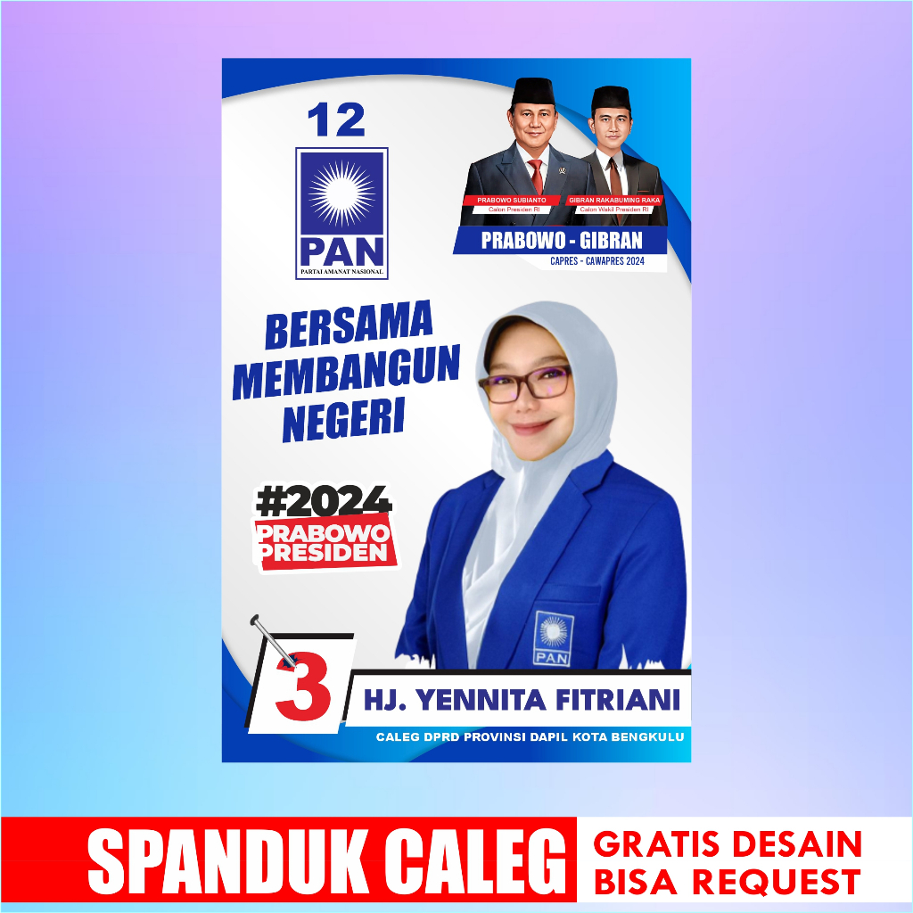 Jual Banner Pemilu CALEG PAN BALIHO BANNER POHON | Shopee Indonesia