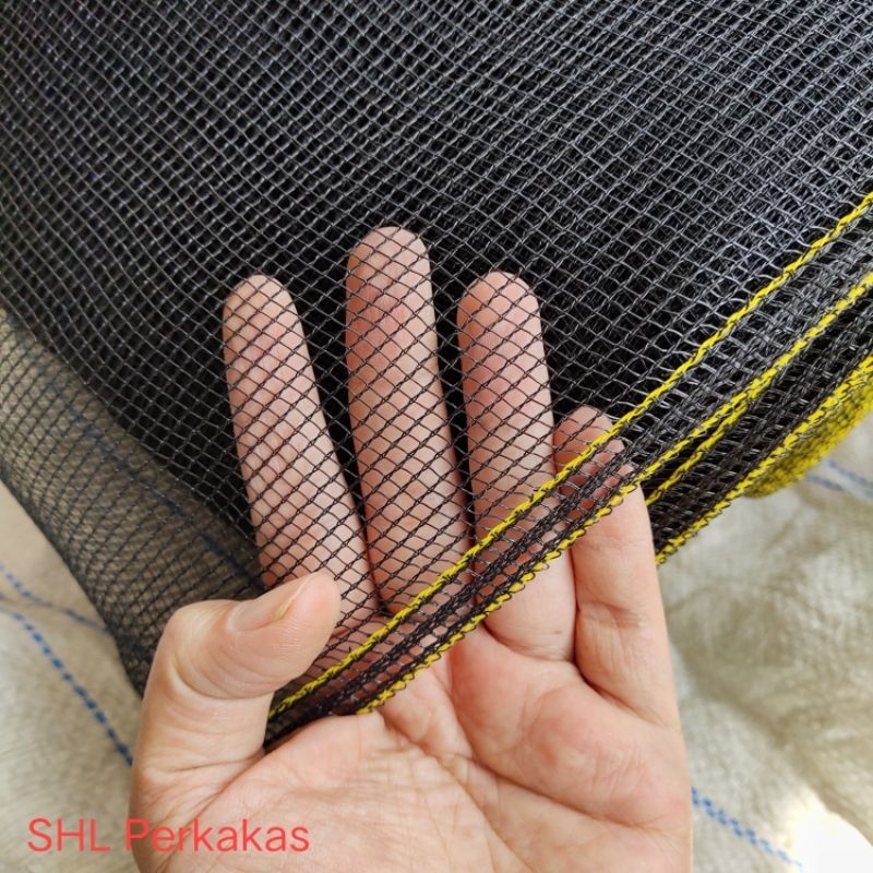 Jual WARING HITAM RK LEBAR 1,2 METER CAP ANGSA WARING IKAN PAGAR KOLAM ...
