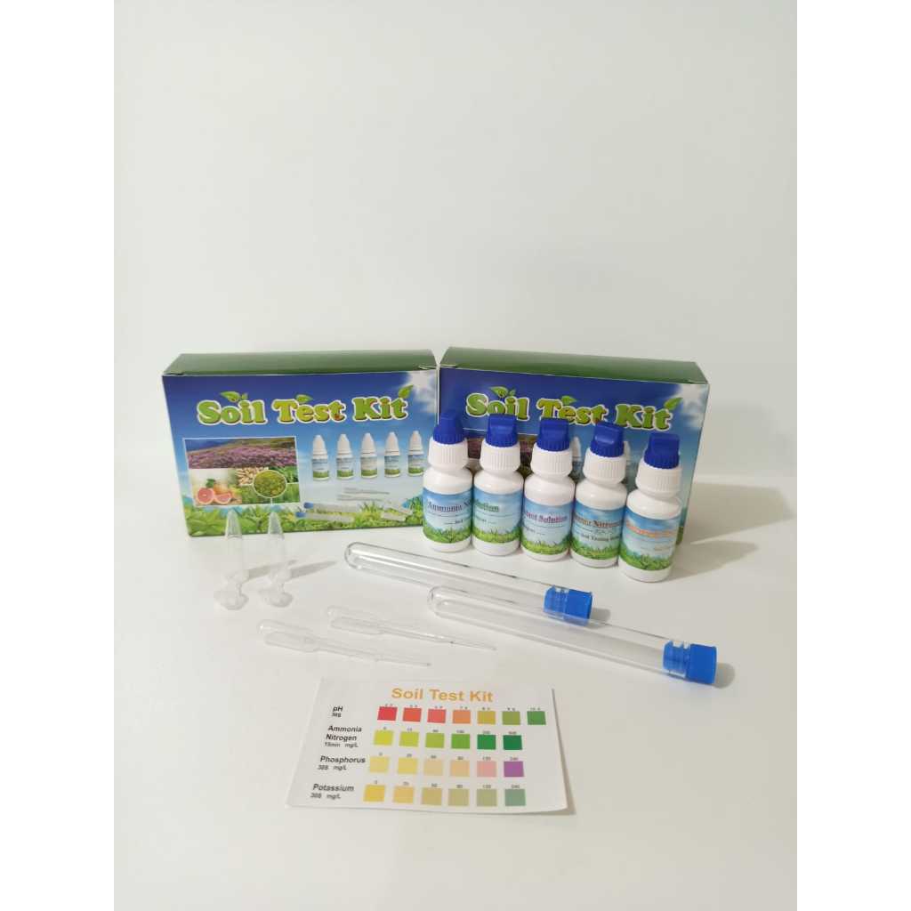 Jual Soil Test Kit Alat Tes PH Tanah Ammonia Nitrogen Potassium ...