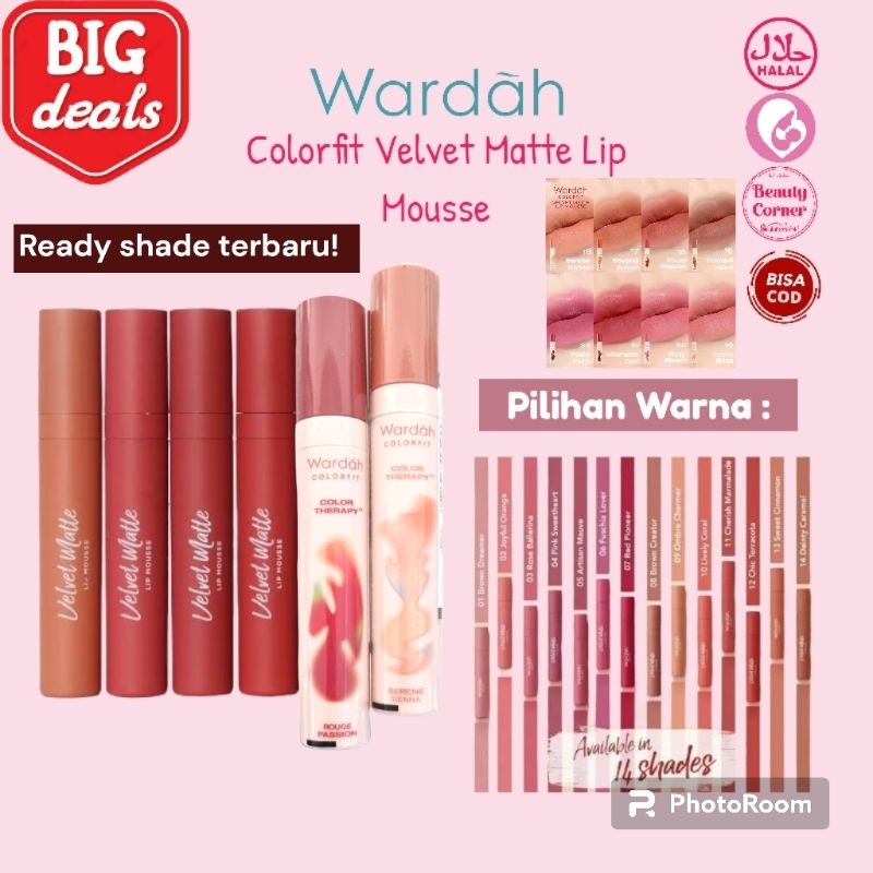 Jual [READY SHADE TERBARU!] - Wardah Colorfit Velvet Matte Lip Mousse ...
