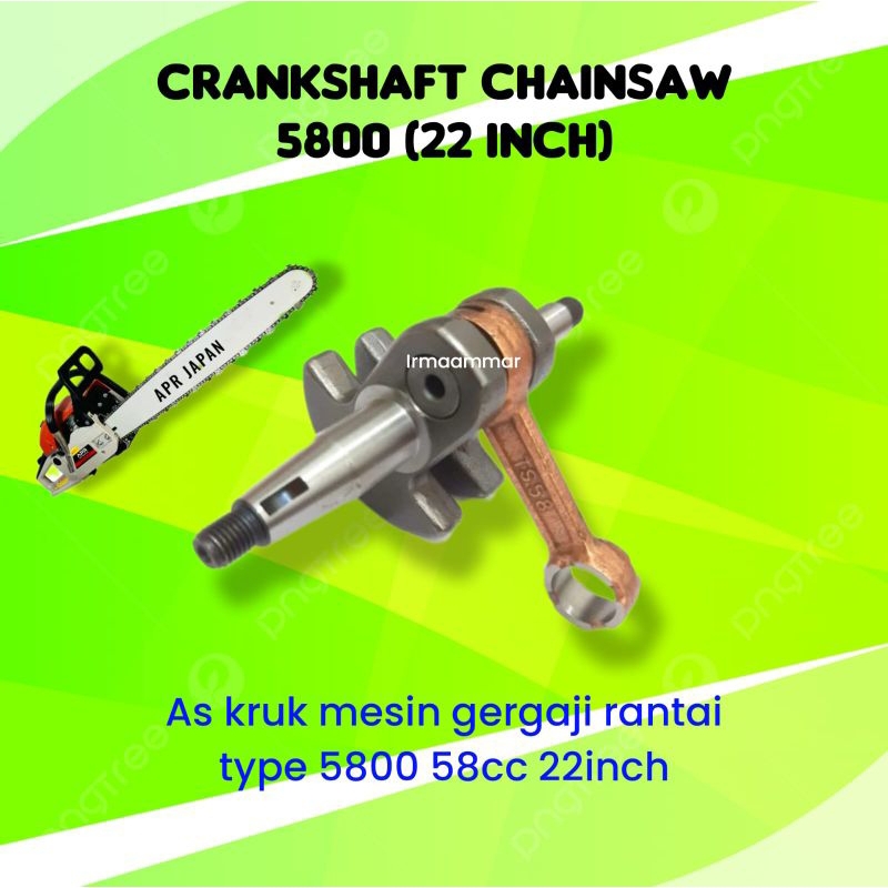 Jual Crank Shaft 5800 5200 chainsaw mini 58cc 2 TAK APR RYU as bandulan ...