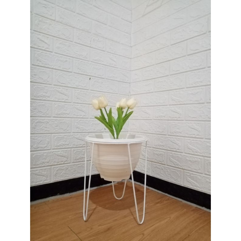 Jual standing pot tanaman hias minimalis standing pot aesthetic besar ...