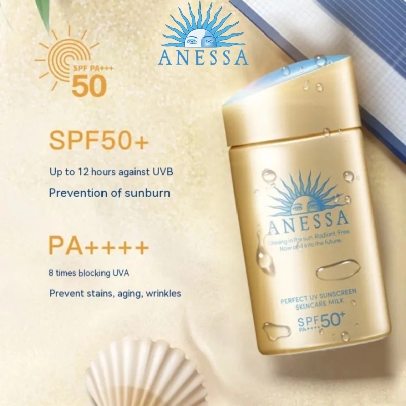 Jual NEW! SUNSCREEN ANESSA 60ml PERFECT UV SUNSCREEN Original SPF50 Skincare Milk 60ml PA ...