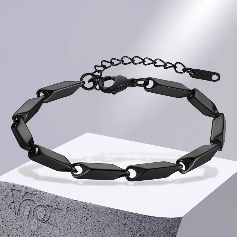 Jual GELANG TITANIUM PRIA MODEL PADI KWALITAS PREMIUM ANTI KARAT TIDAK ...