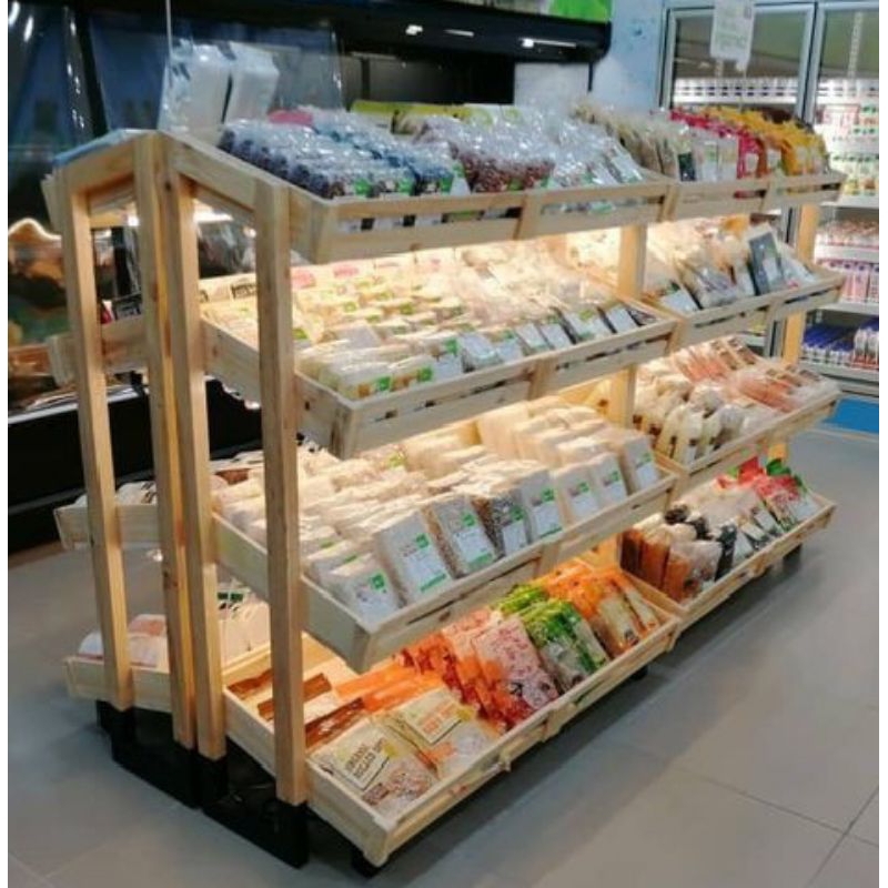 Jual rak display lebar 90cm/rak sayur/rak buah/rak makanan/rak minuman ...