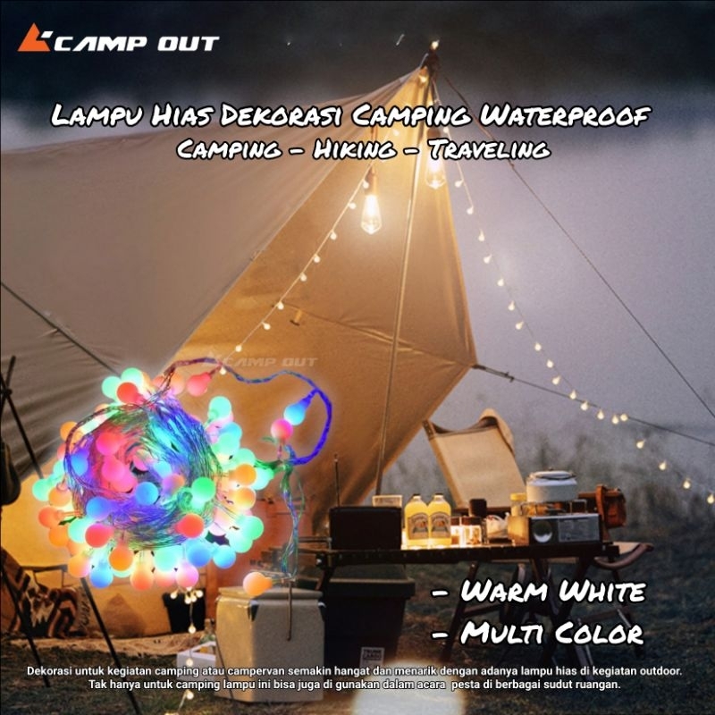 Jual Lampu Hias Dekorasi Tenda Camping - Lampu Glamping Baterai Multi ...