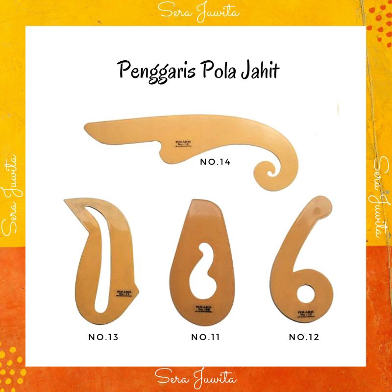 Jual Penggaris Pola Jahit (Kerung Lengan, Lengkung Lengan, Pinguin ...