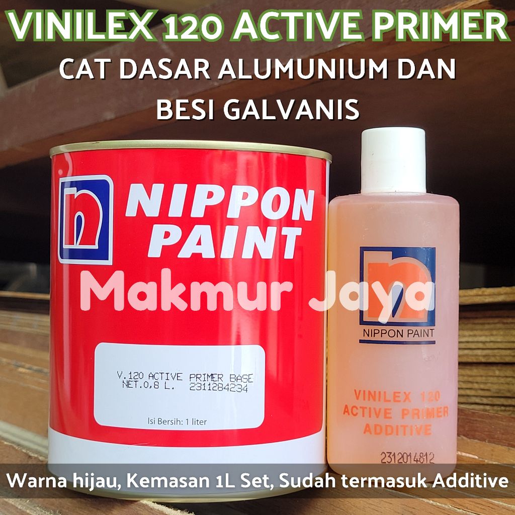 Jual Nippon Vinilex 120 Active Primer Etching Cat Dasar Alumunium Galvanis | Shopee Indonesia