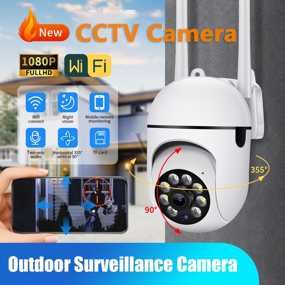 Jual AIHOME V380 Pro Cctv Outdoor PTZ Rotation Smart WiFi Camera Night ...