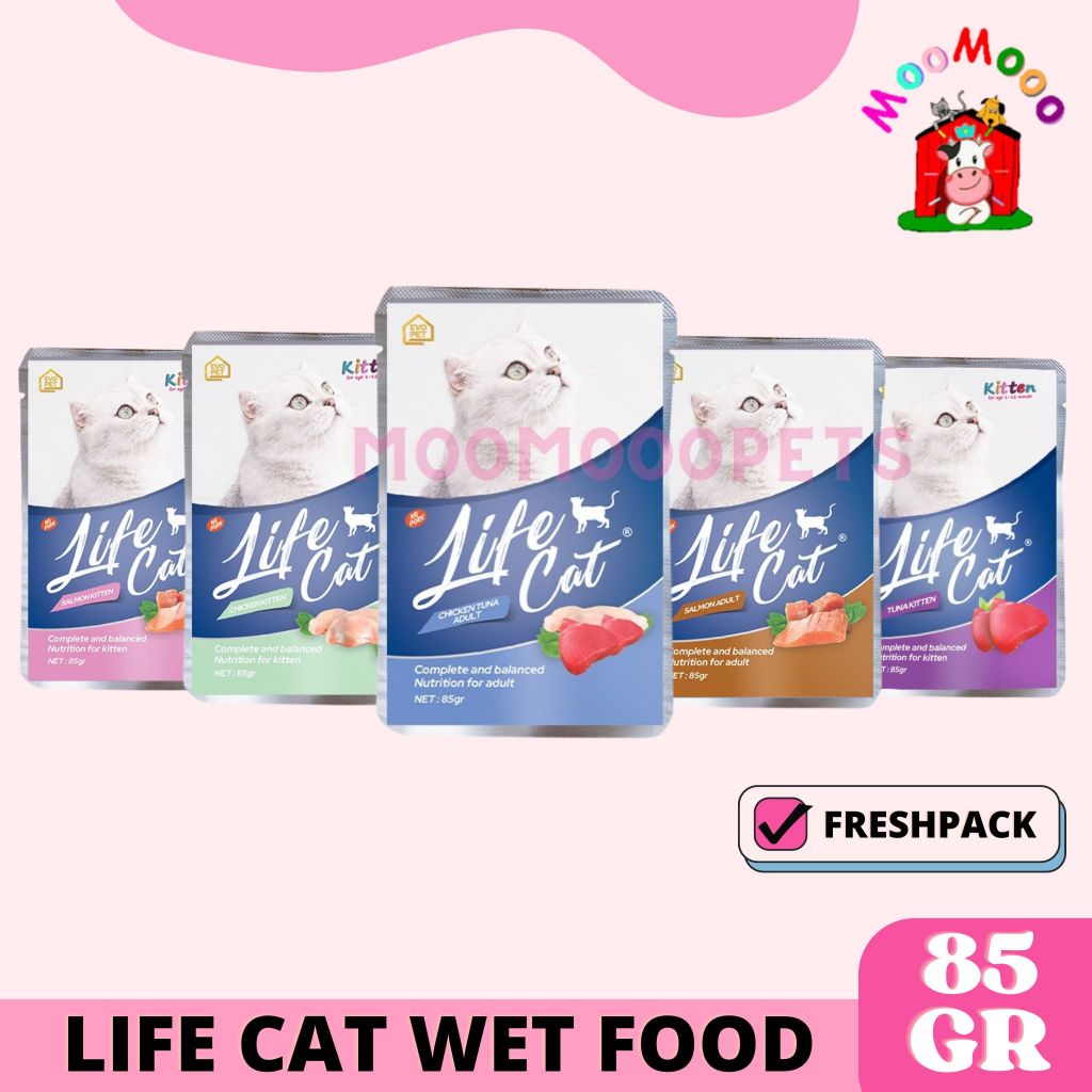 Jual Makanan Kucing Life Cat 85gr All Varian - Lifecat Sachet | Shopee ...