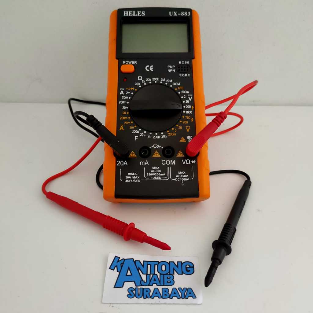Jual Multitester Heles Digital UX 883 Avometer Digital Heles UX 883 ...