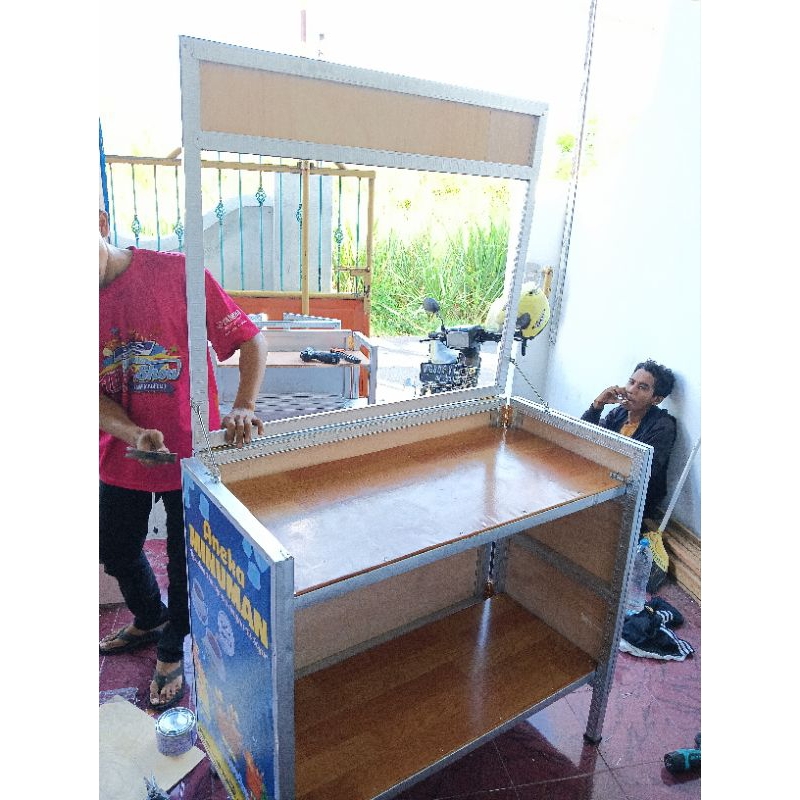 Jual rombong portable/ rombong lipat / meja lipat | Shopee Indonesia