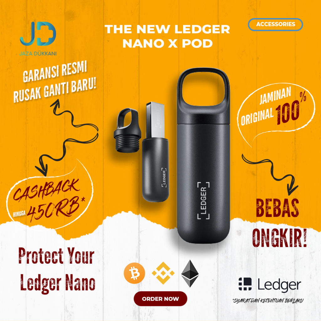 Jual Ledger Nano X Pod aksesoris penyimpanan hardware wallet yang luar ...