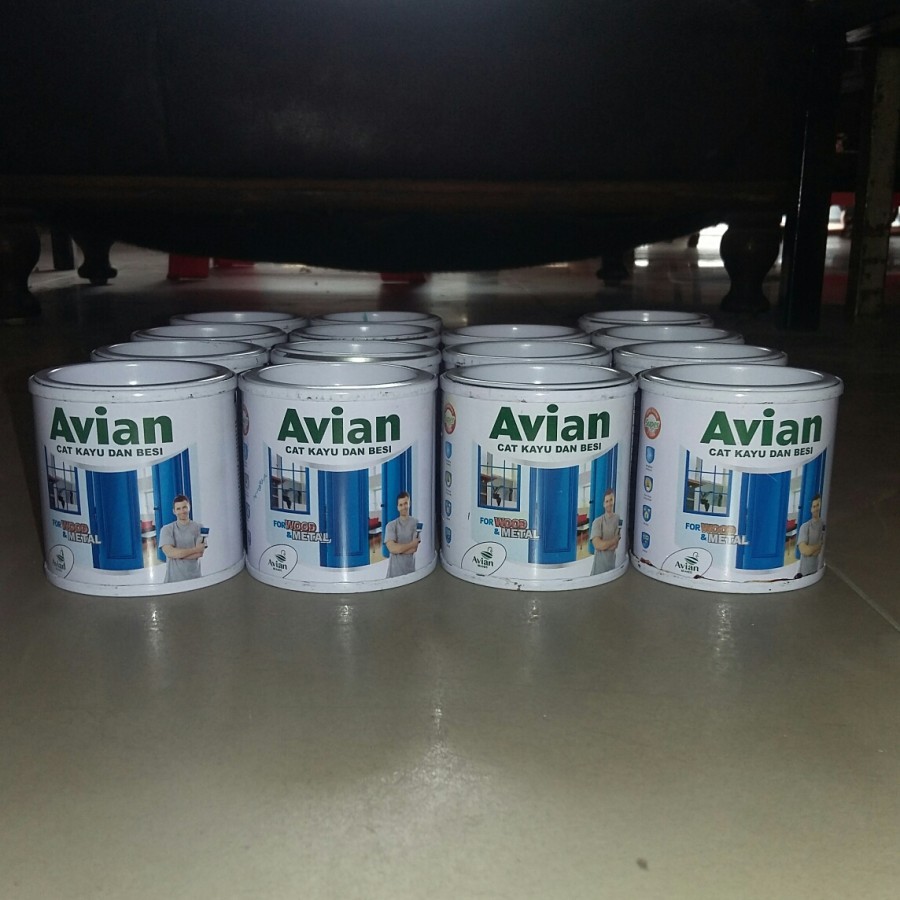 Jual Cat Minyak Avian Brands Kayu dan Besi 200cc Hitam Dof Putih Dop ...