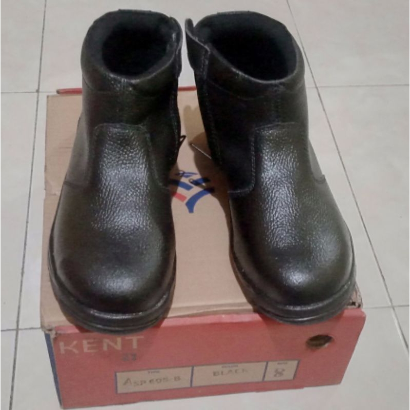 Jual Sepatu safety merk Kent/sepatu kerja/sepatu kantor/shoes | Shopee ...