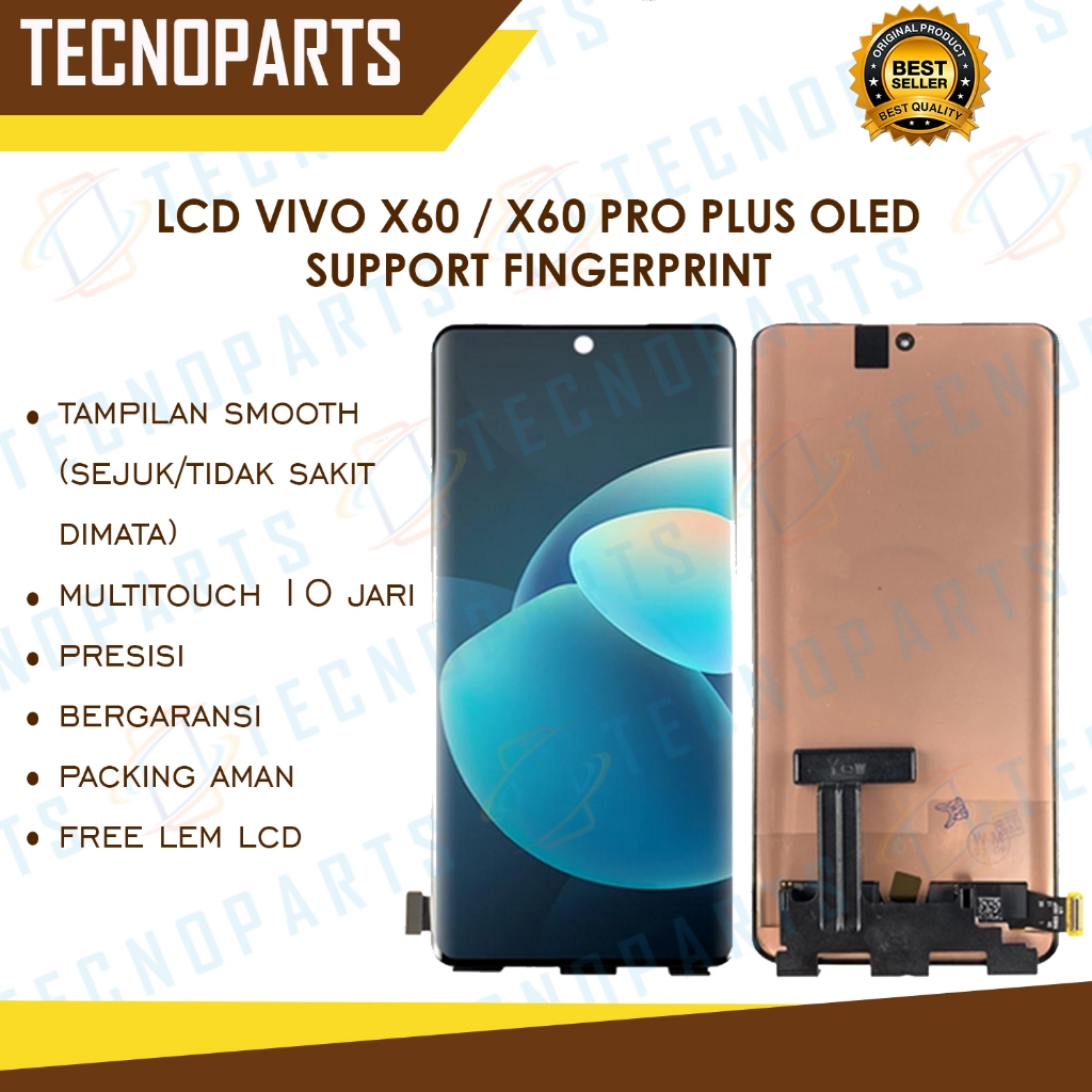 Jual LCD VIVO X60 PRO / X60 PRO PLUS OLED + FINGERPRINT FUNGSI ORIGINAL ...