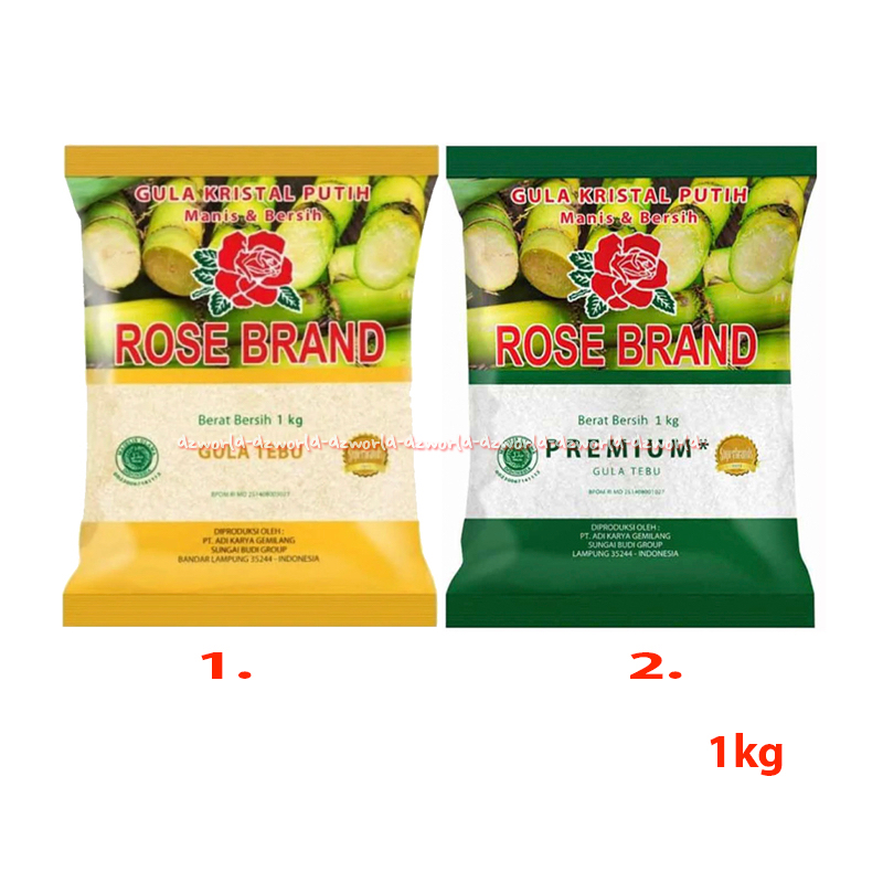 Jual Rose Brand 1kg Gula Kristal Putih Gula Pasir Premium Terbuat Dari ...