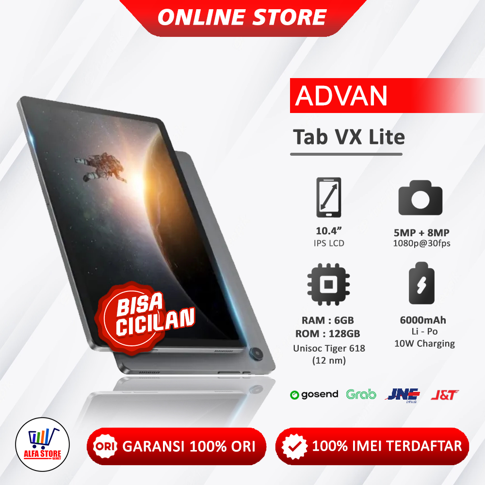 Jual Advan tab advan tablet vx lite ram 6/128Gb 10.4inch octa core ...