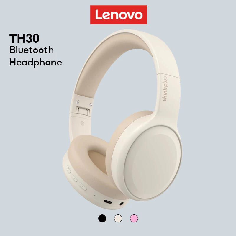 Jual Lenovo Thinkplus TH30 Headphone Bluetooth 5.1 3D Stereo Built-in ...