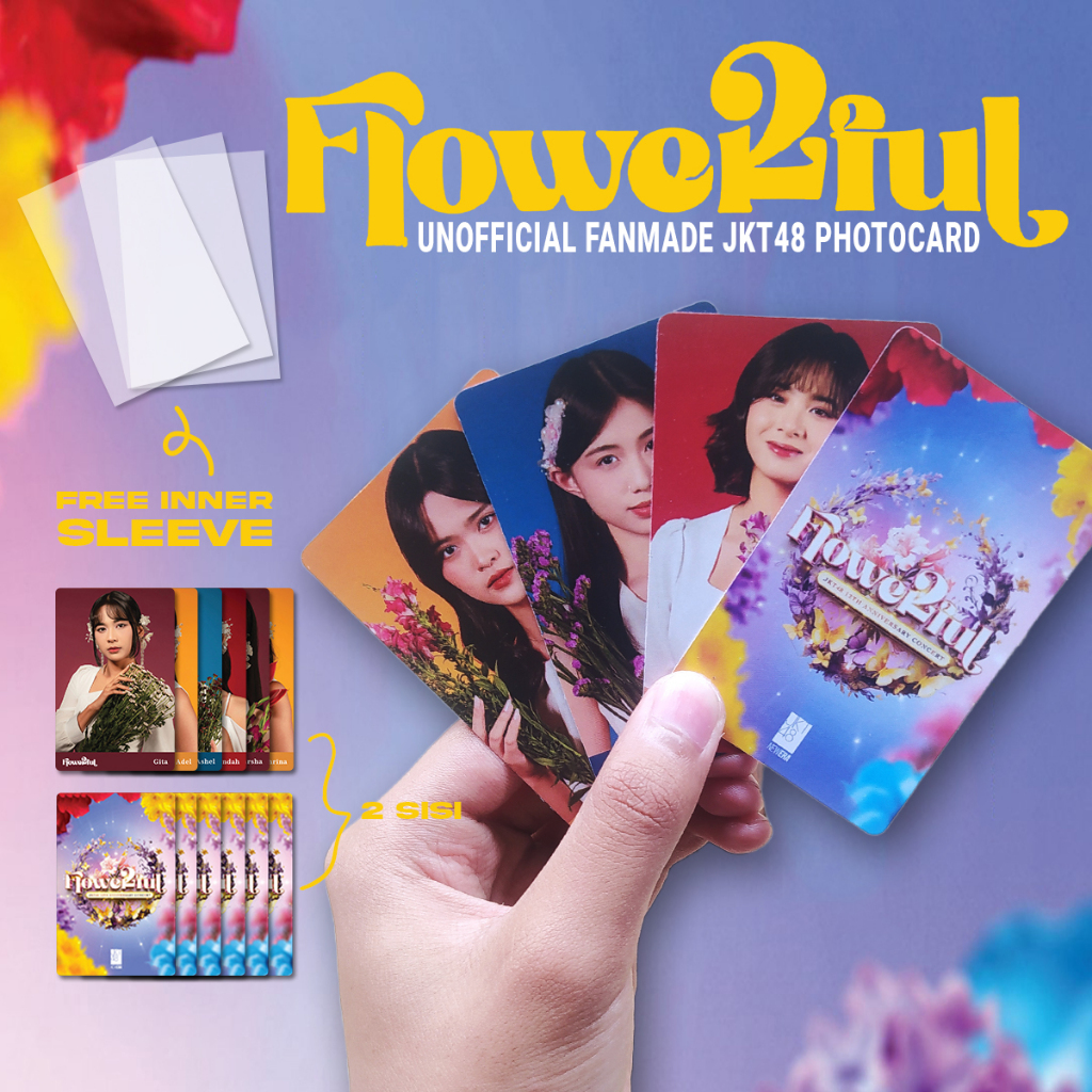 Jual PC Photocard JKT48 Flowerful Unofficial Fanmade Zee - Shani - Christy - Adel - Michie ...