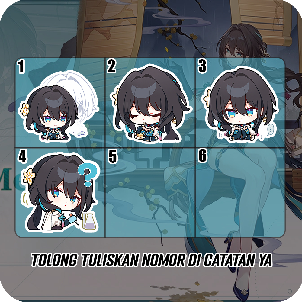 Jual Stiker Glossy Ruan Mei Honkai Star Rail, Sticker Anime Game ...