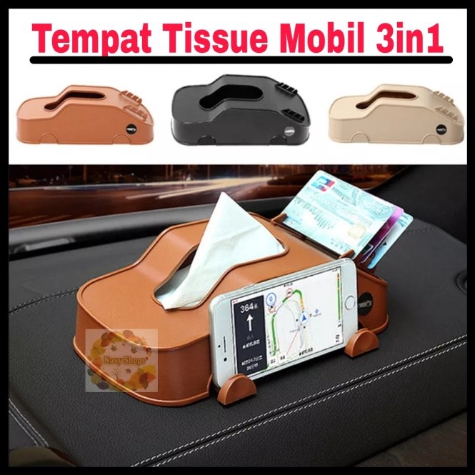 Jual qU HT TEMPAT TISSUE MOBIL HOLDER HP HOLDER ETOLL CARD TISSUE ...