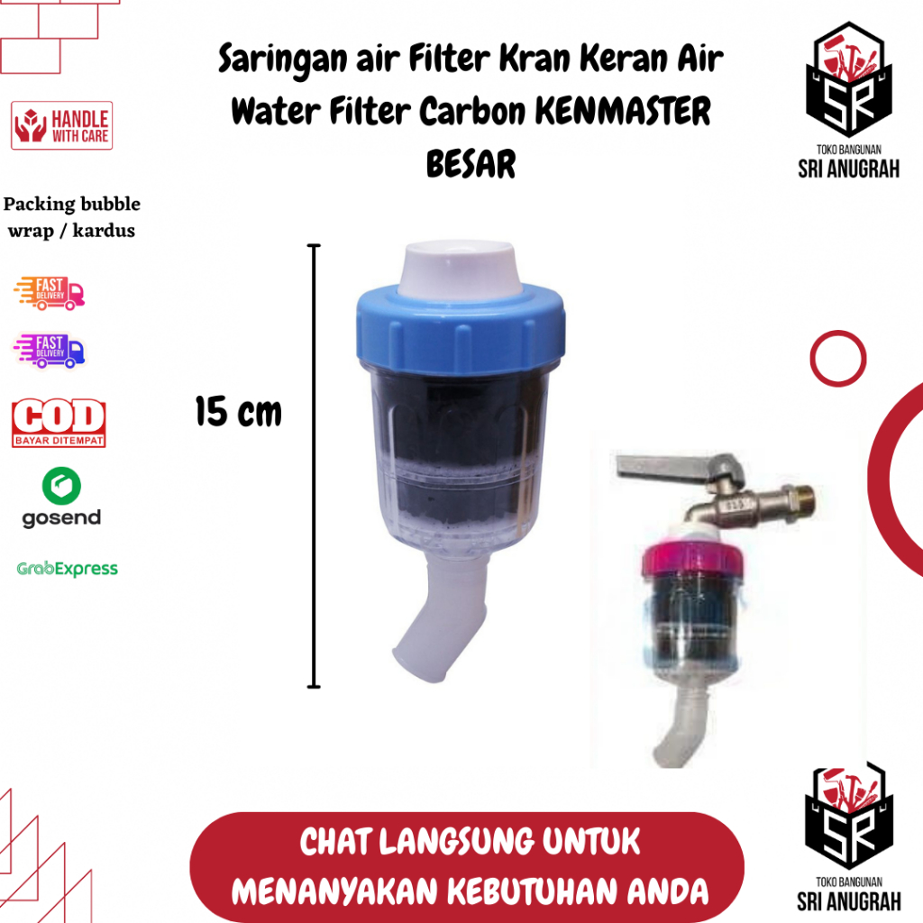 Jual Saringan air Filter Kran Keran Air Water Filter Carbon KENMASTER ...