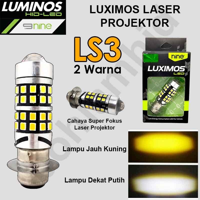 Jual Lampu Motor LED Laser LS3 Luximos Luminos 15W 2Warna Putih Kuning ...