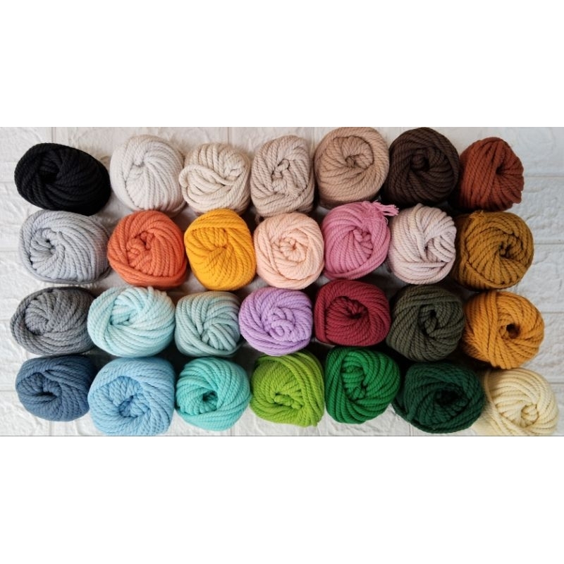 Jual benang katun macrame 4mm 100gr | Shopee Indonesia