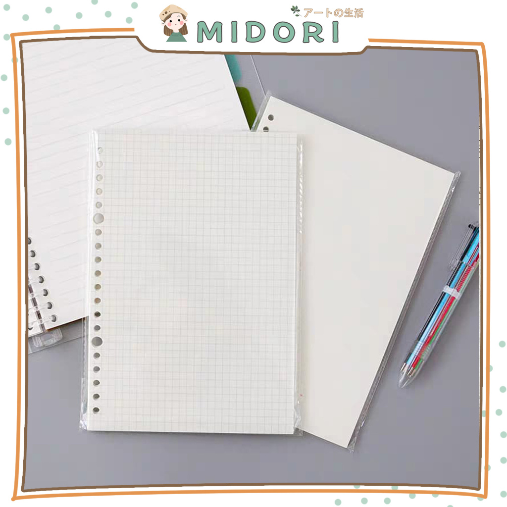 Jual [MIDORI] Isi Binder A5 20 Lubang Bergaris Refill Binder Kertas ...